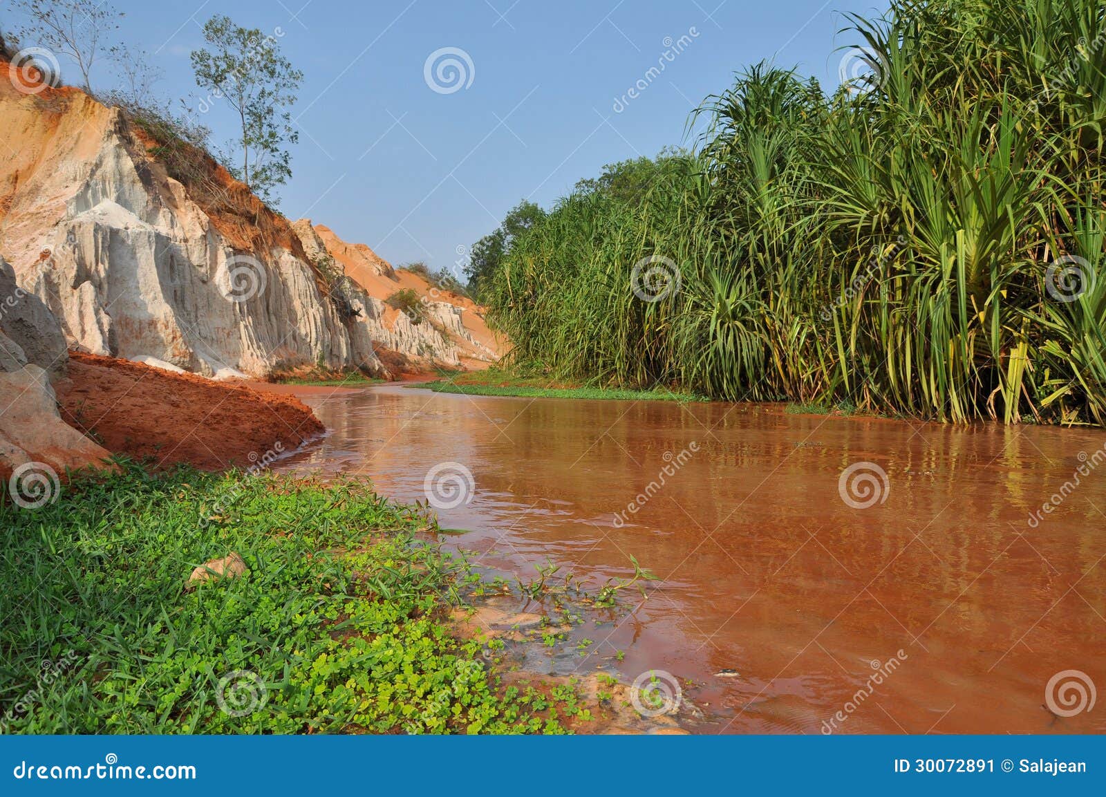 The Fairy Stream Near Mui Ne, Vietnam Stock Image - Image of creek ...