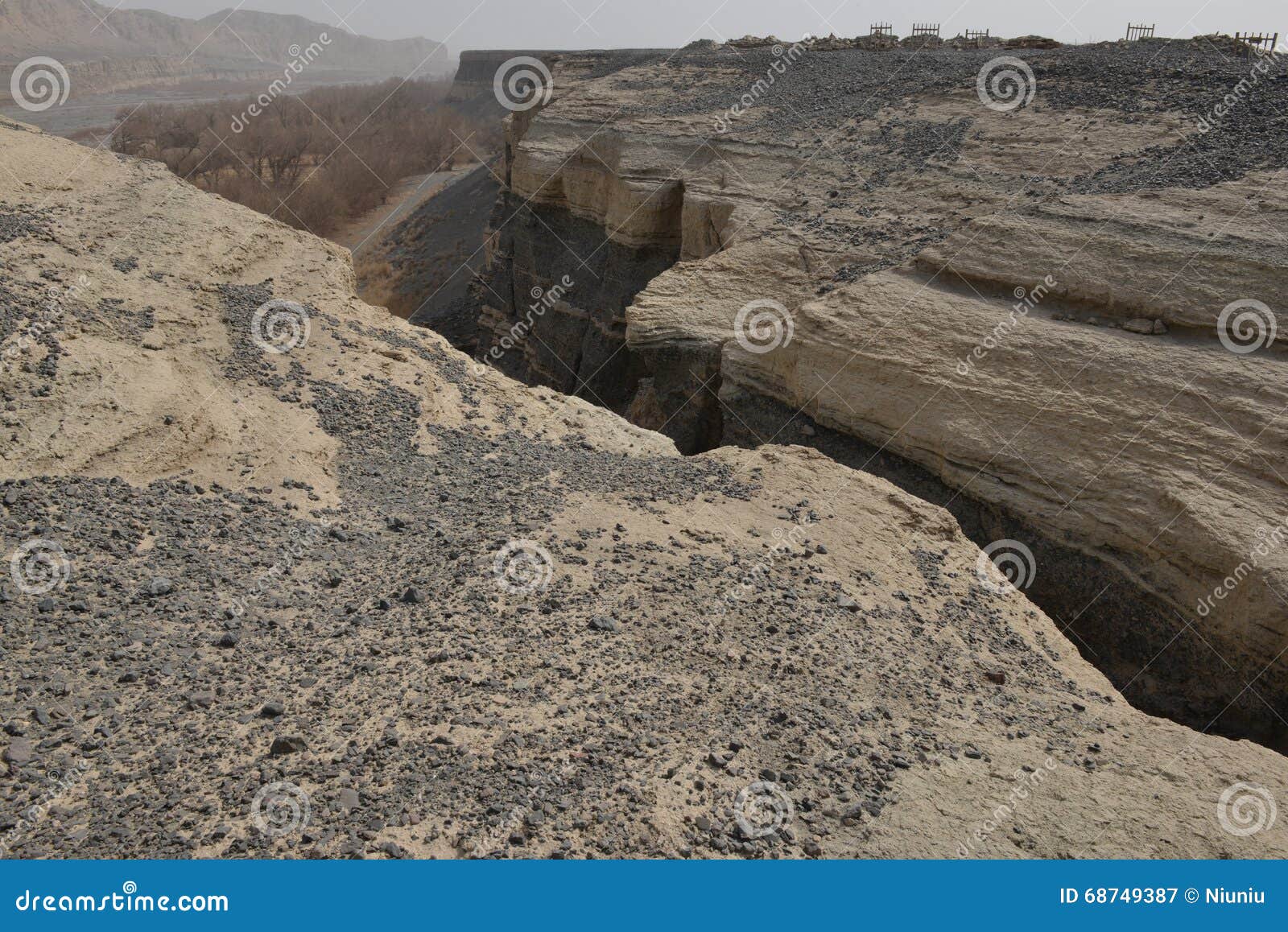 The Red River Valley in Xinjiang of China Stock Image - Image of ...