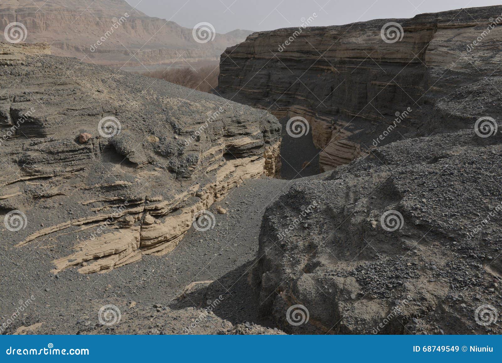 The Red River Valley in Xinjiang of China Stock Image - Image of river ...