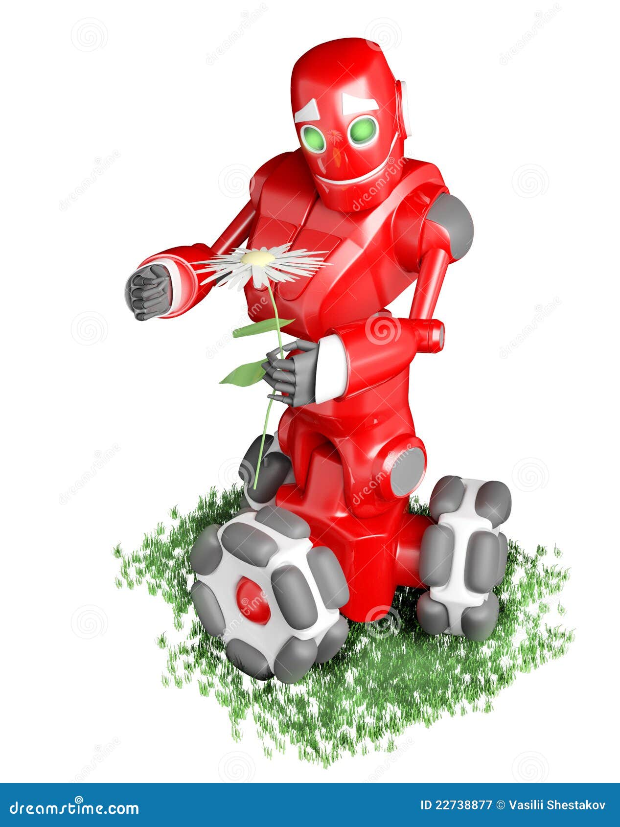 The red robot stock illustration. Illustration of large - 22738877