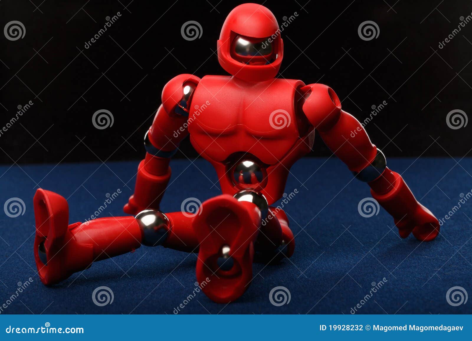 Red robot sitting stock photo. Image of contemporary - 19928232