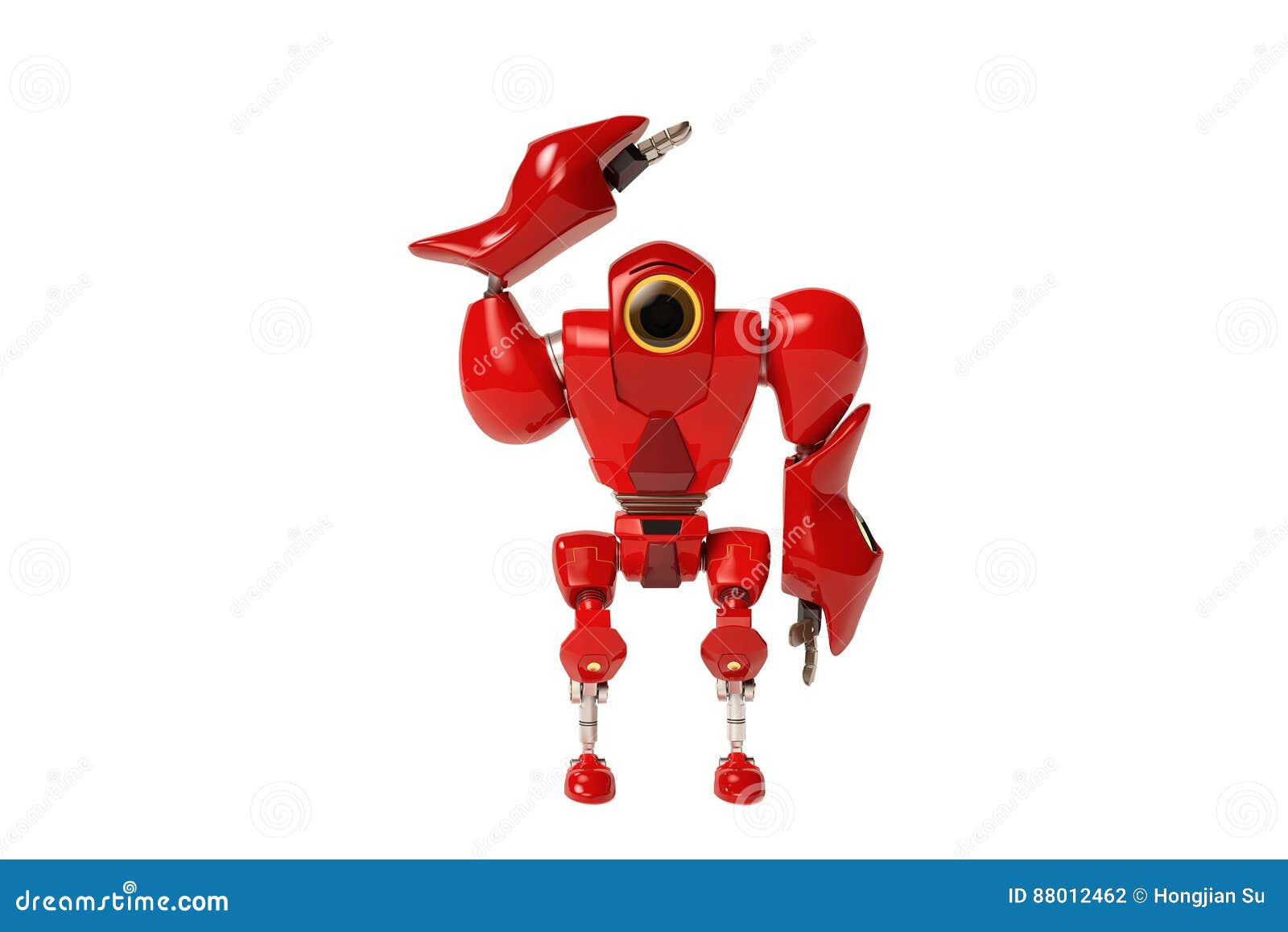 A red robots are saluting stock illustration. Illustration of salute ...