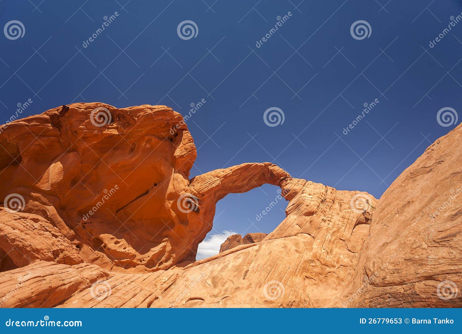 Red rock arch stock image. Image of color, rock, desert - 26779653