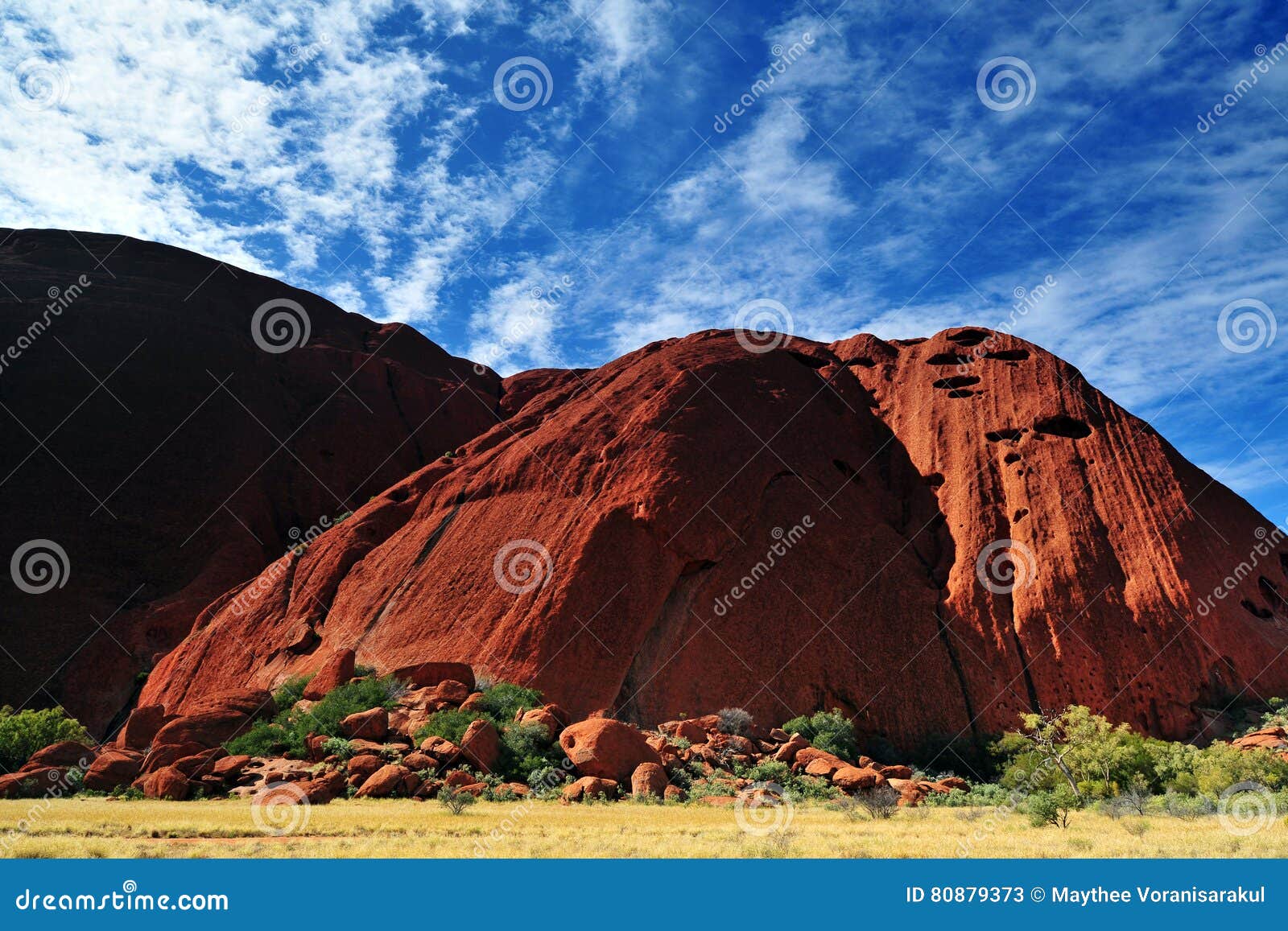 Red rock of Australia stock image. Image of strange, mountain - 80879373