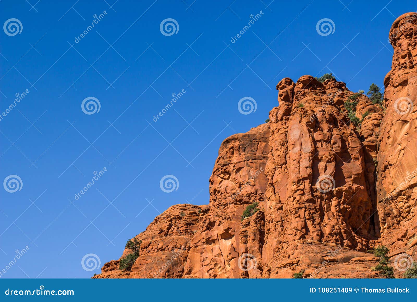 Red Rock Cliff in Arizona stock image. Image of desert - 108251409