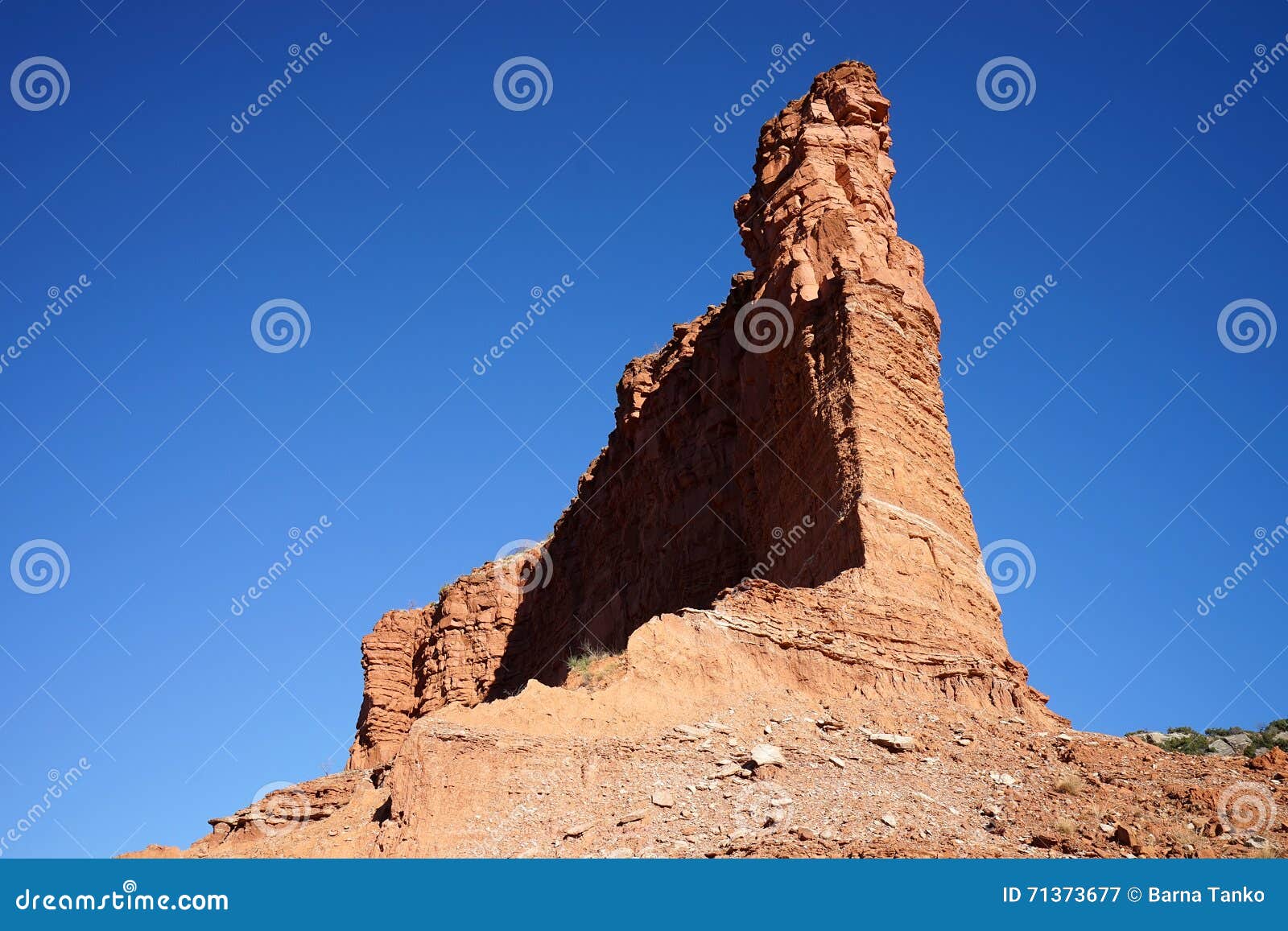 Red rock cliff stock image. Image of travel, outdoors - 71373677