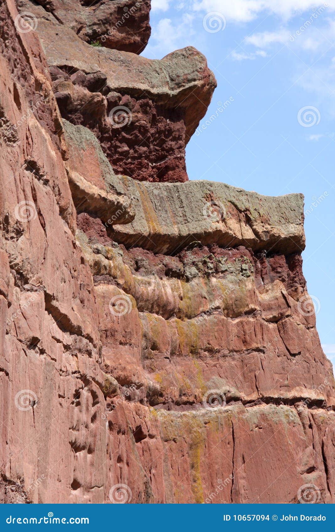 Red Rock Cliff Wall stock photo. Image of landscape, mojave - 10657094