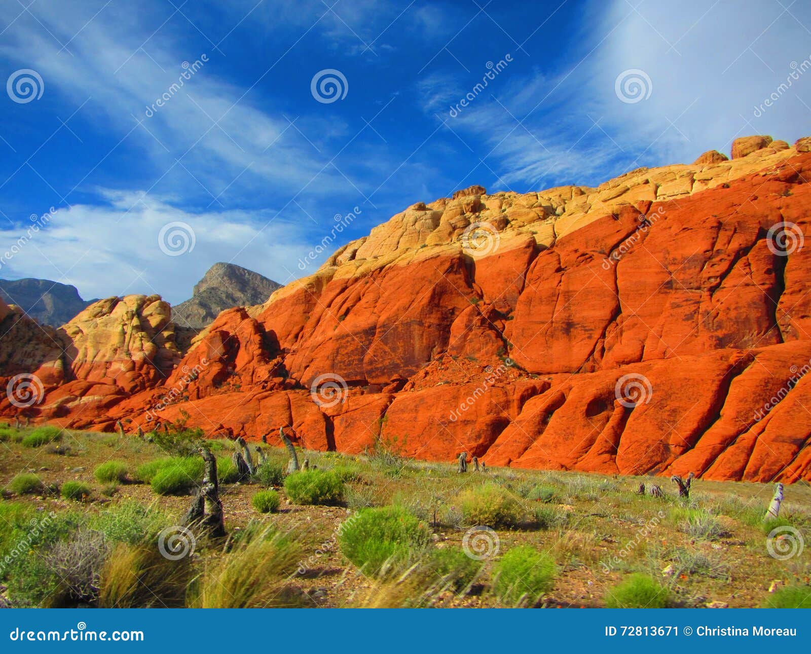 Red Rock Canyon stock image. Image of clouds, landscape - 72813671