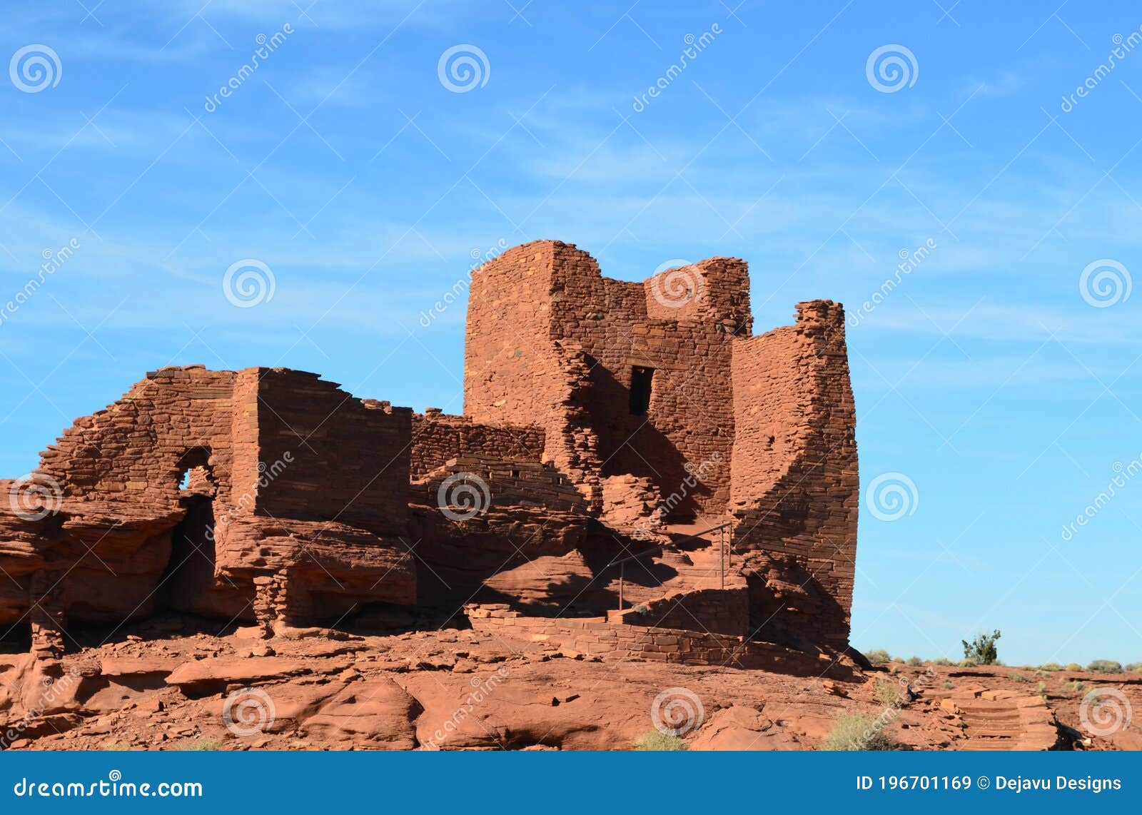 Red Rock Construction of Ancient Ruins in Arizona Stock Image - Image ...