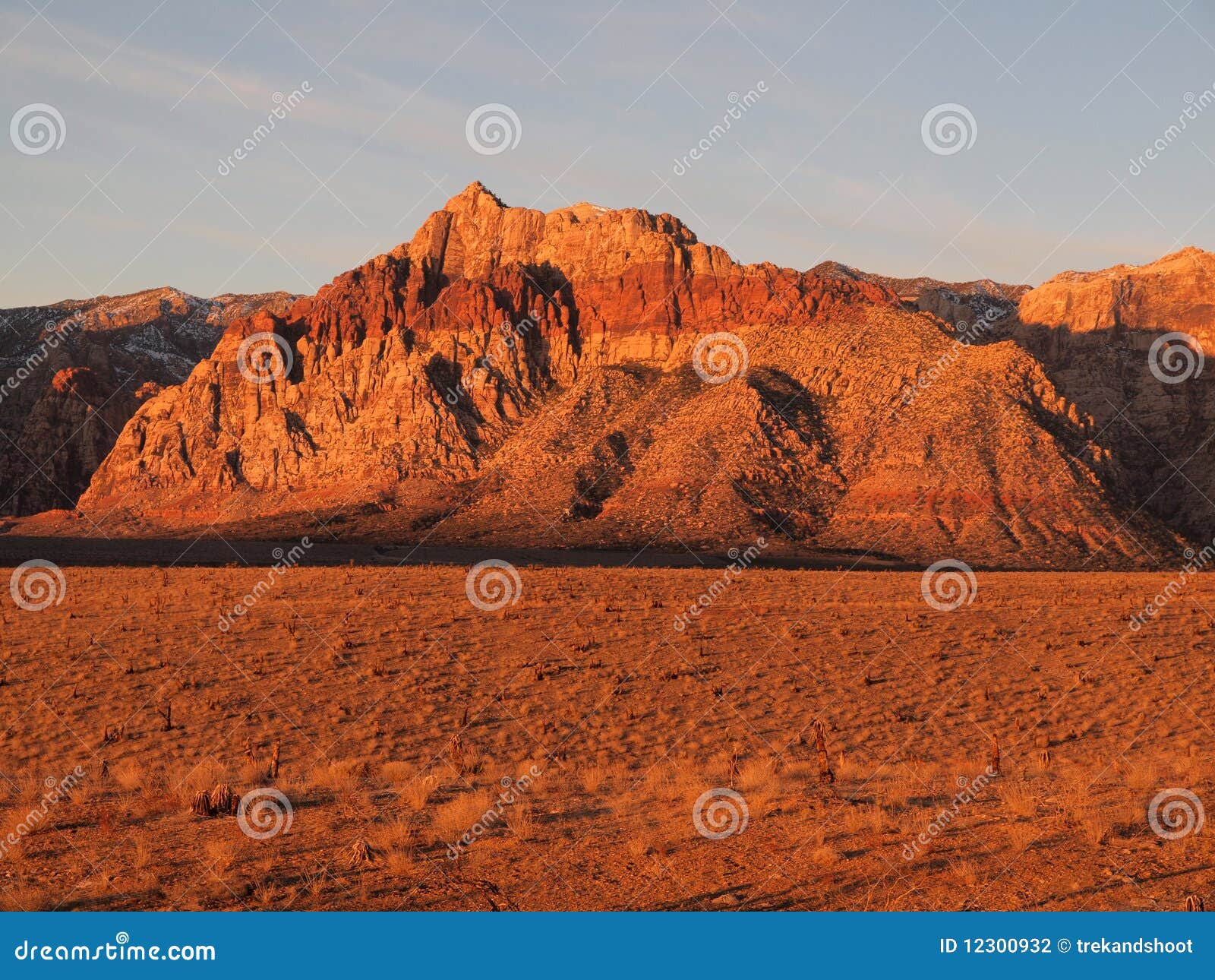 Red Rock Desert Nevada stock photo. Image of nevada, desert - 12300932