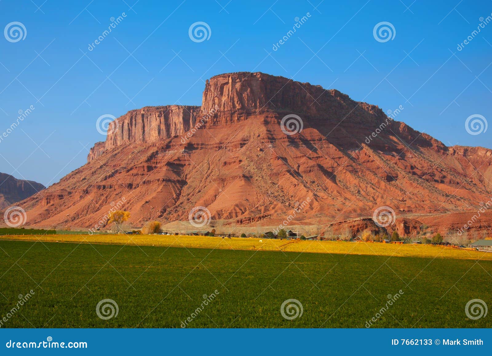Red Rock Farm stock image. Image of vista, momument, grand - 7662133