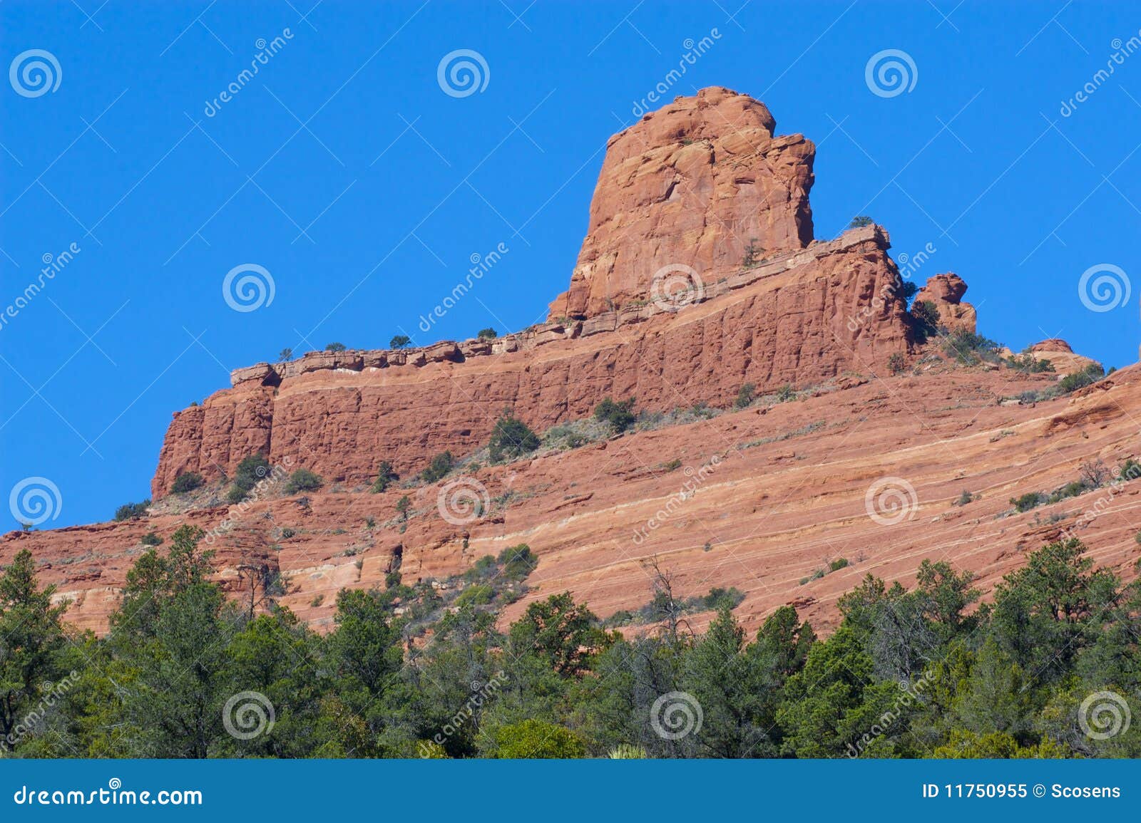 Red rock formation stock image. Image of geologic, colorful - 11750955