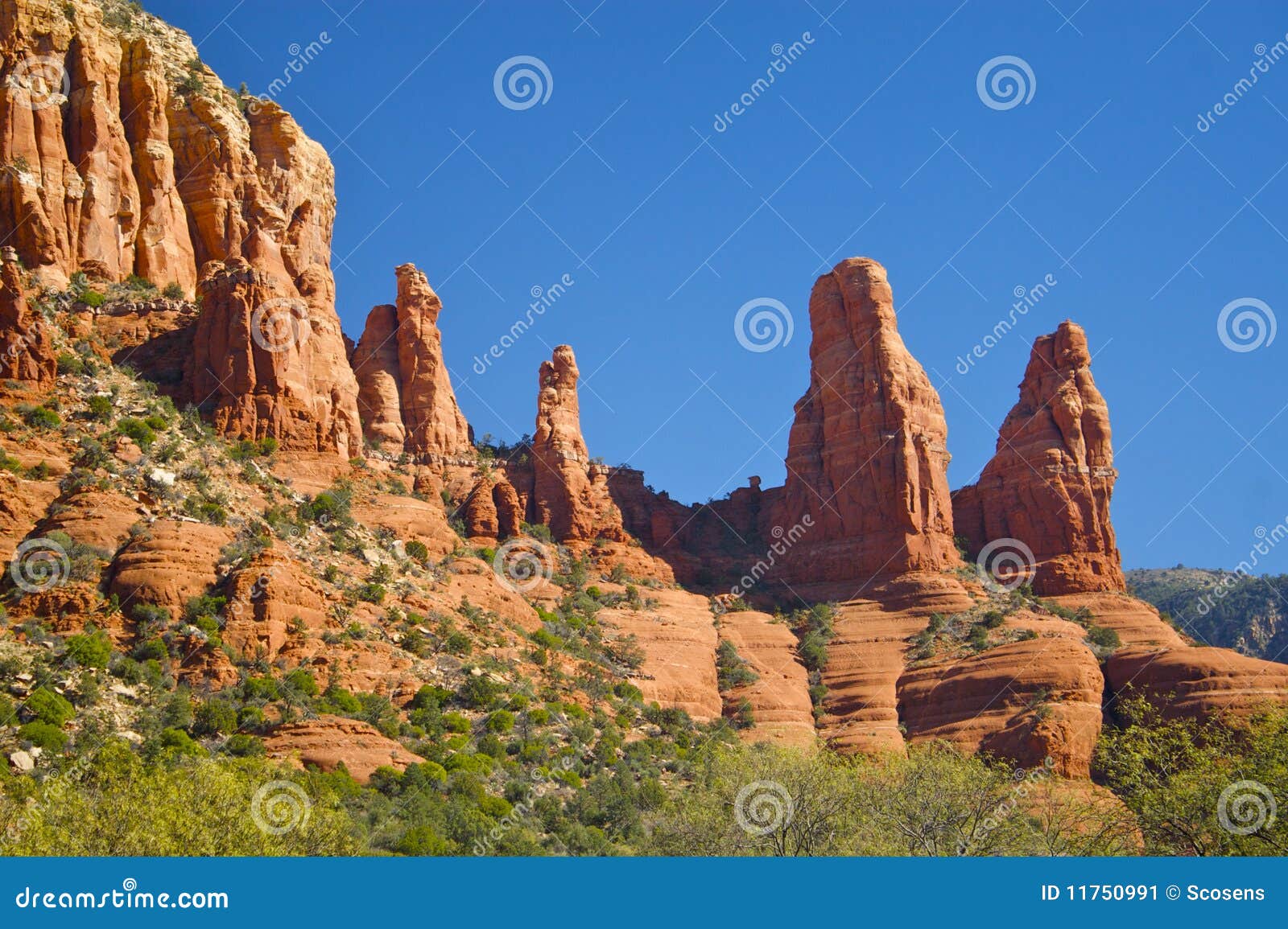 Red rock formation stock image. Image of landscape, scenic - 11750991