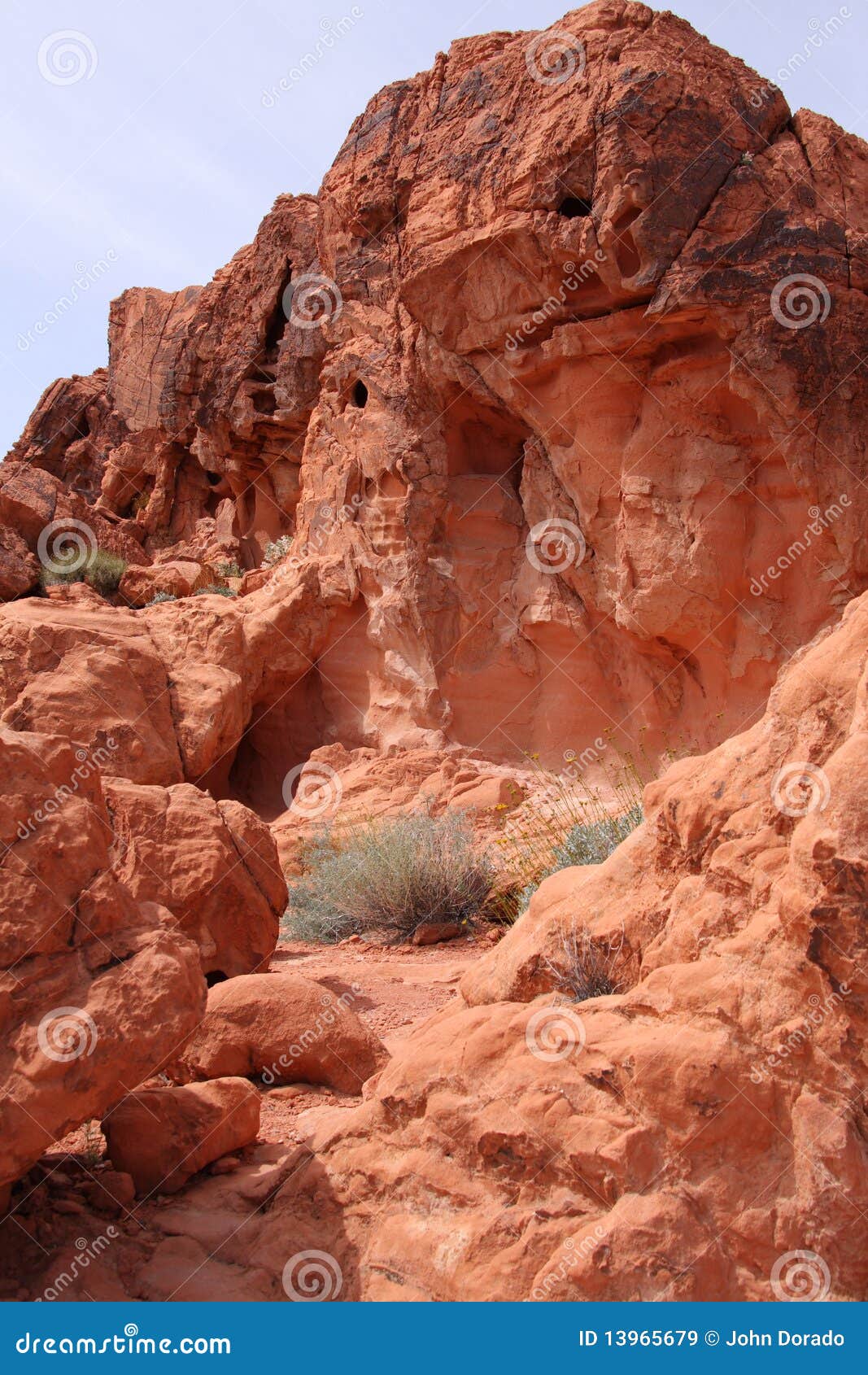Red rock formation stock image. Image of protected, shelf - 13965679