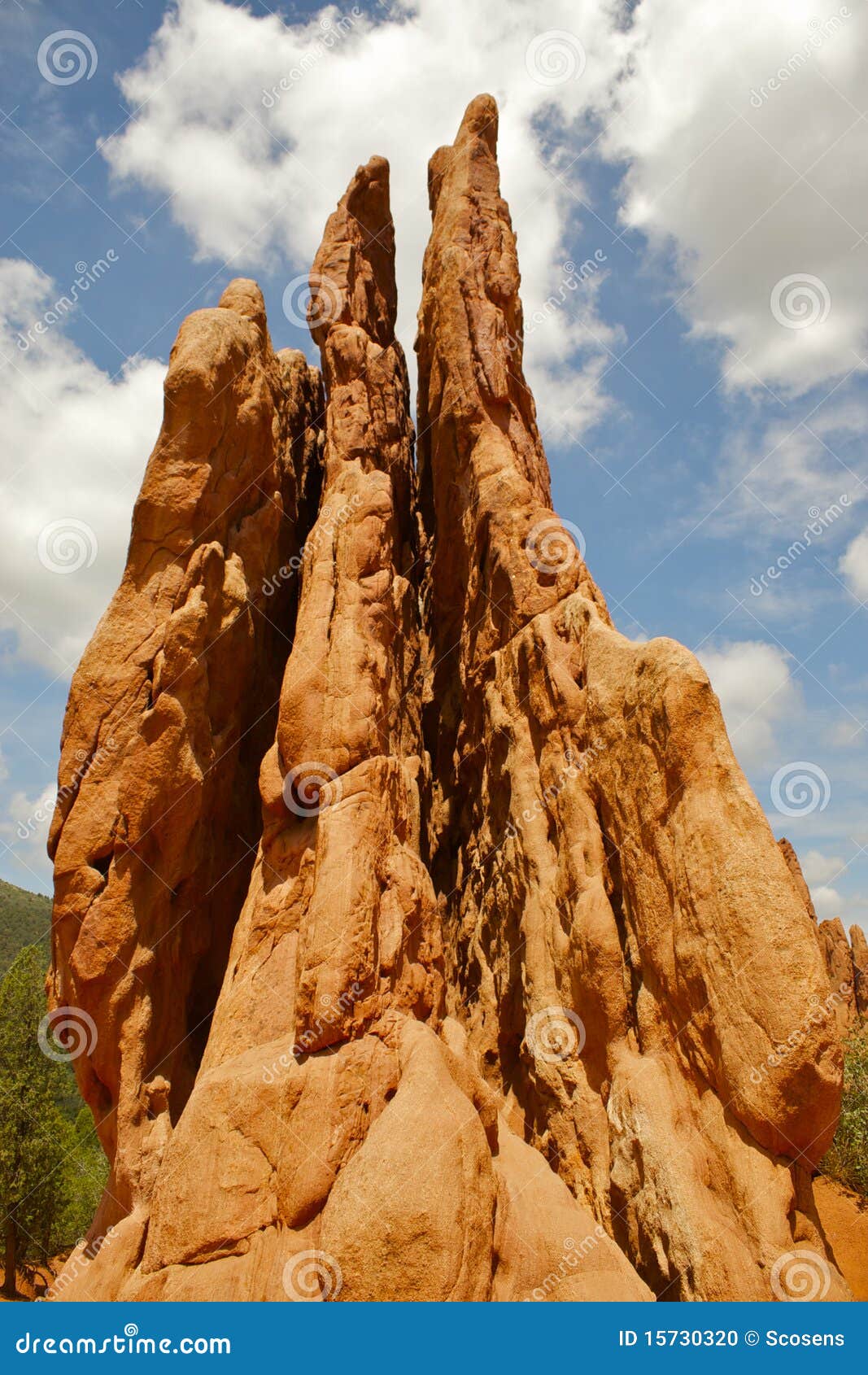 Red rock formation stock photo. Image of west, monument - 15730320