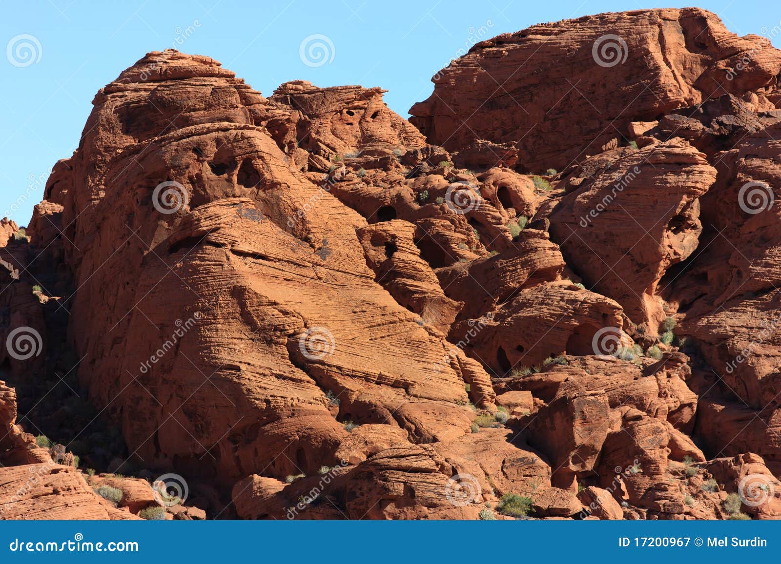 Red Rock Formation stock image. Image of rock, climber - 17200967