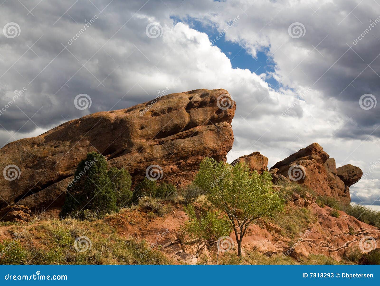 Red Rock Formation in Colorado Stock Image - Image of geological, parks ...