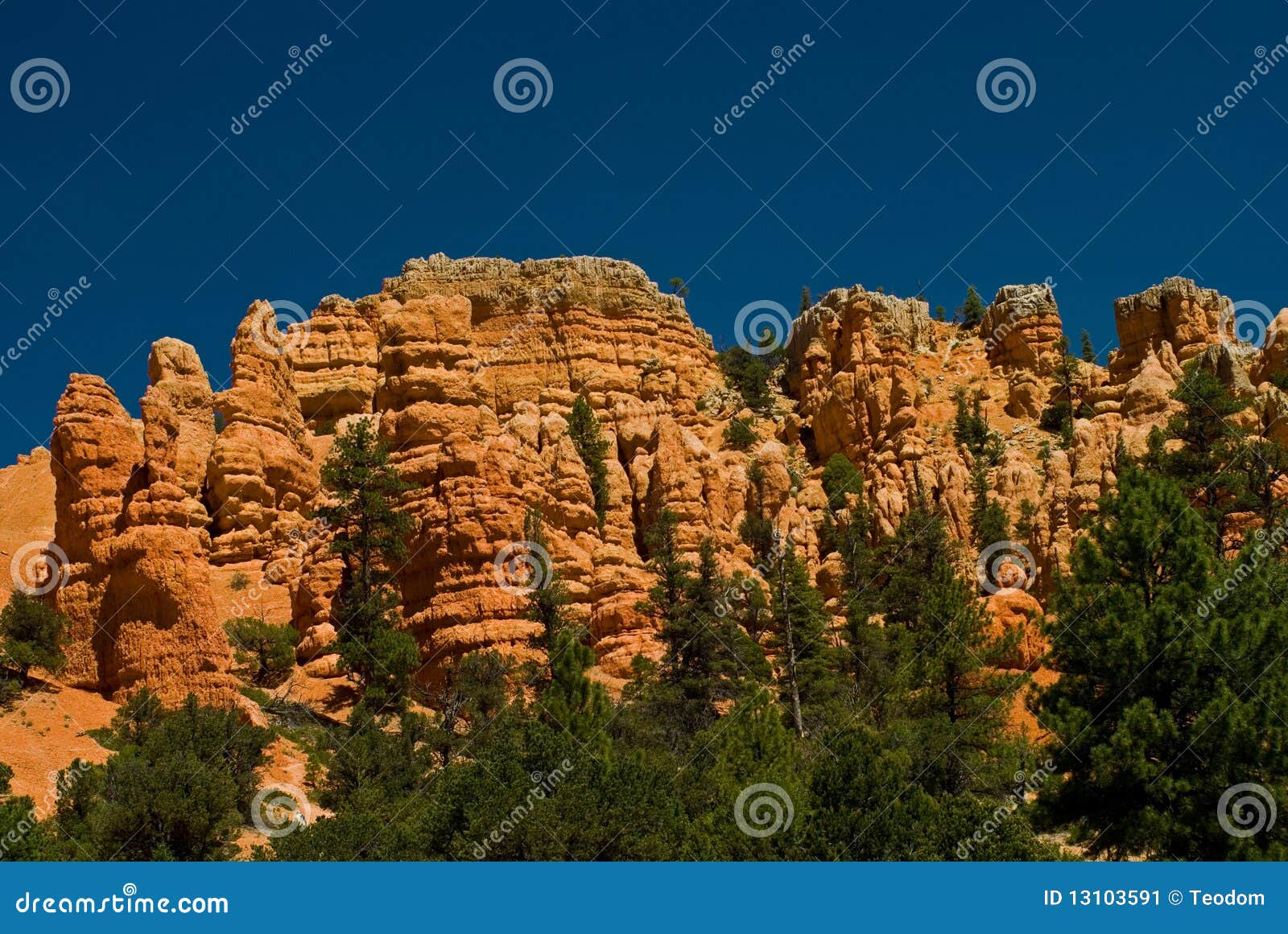 Red rock formation in utah stock image. Image of popular - 13103591
