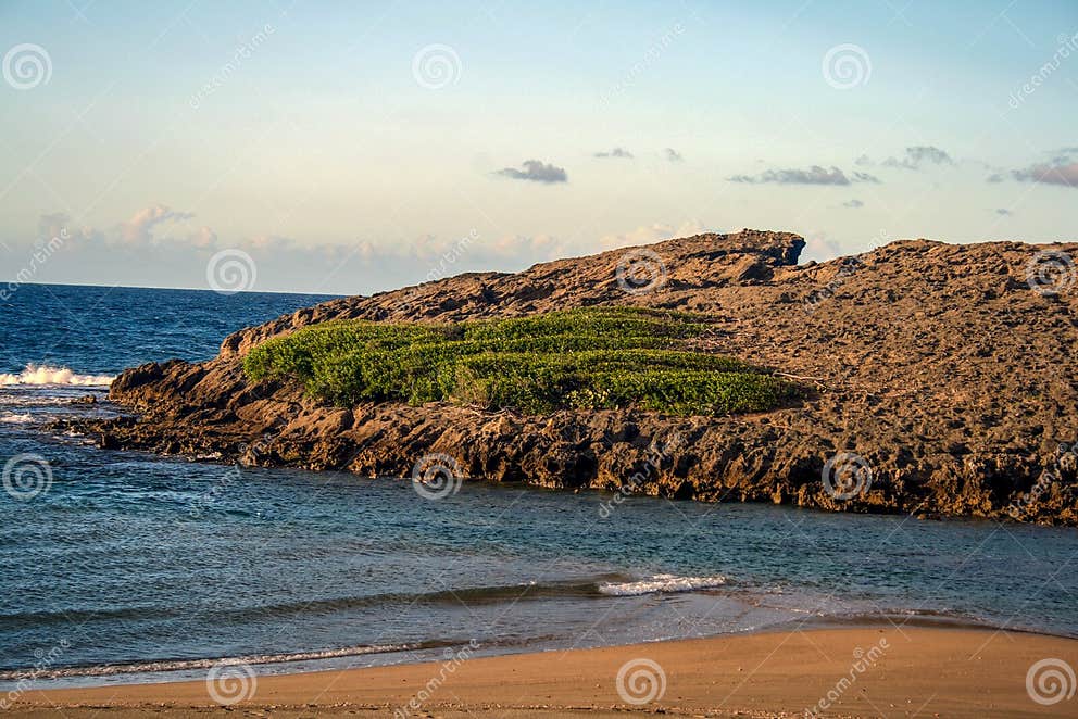 Red Rock Formations on a Beach Stock Photo - Image of freshness, beach ...