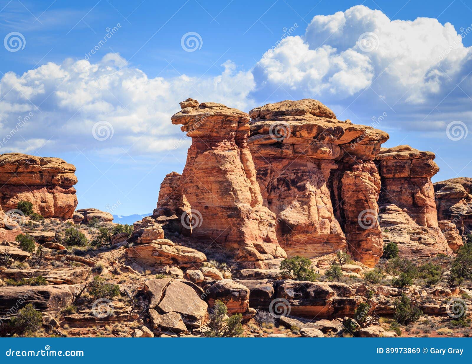 Red Rock Formations in Utah Stock Image - Image of sand, mountains ...