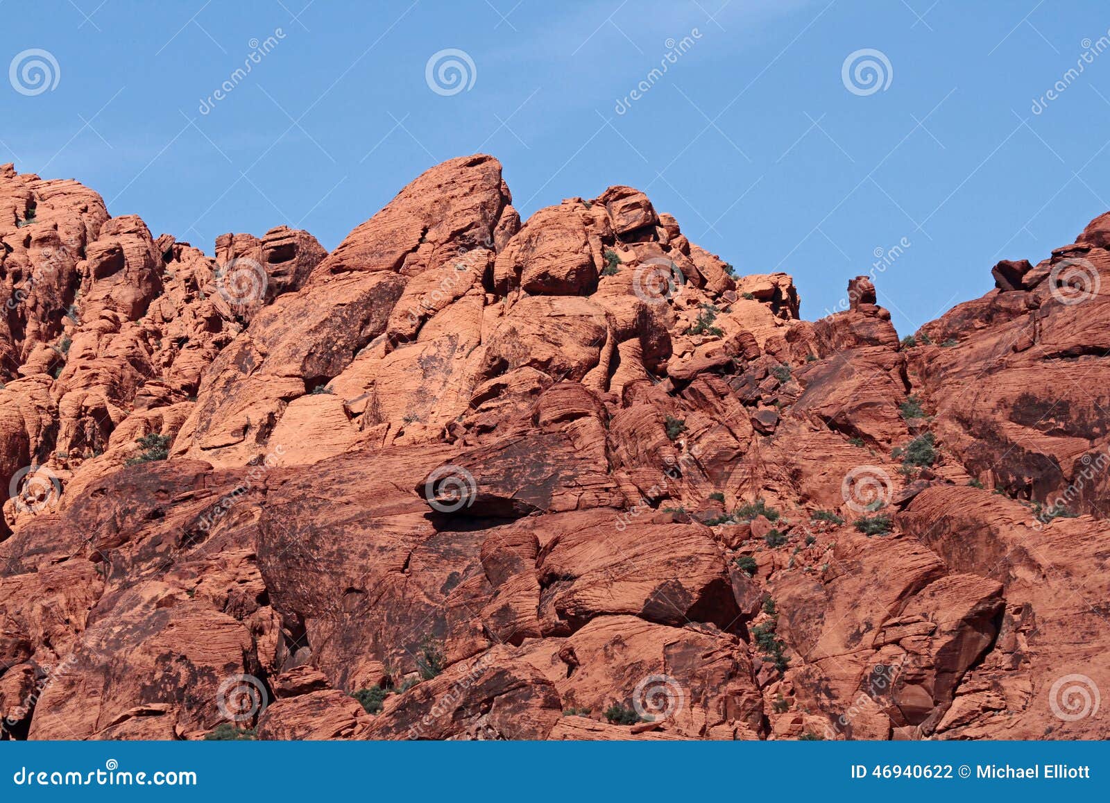 Red Rock stock photo. Image of angled, blue, geological - 46940622