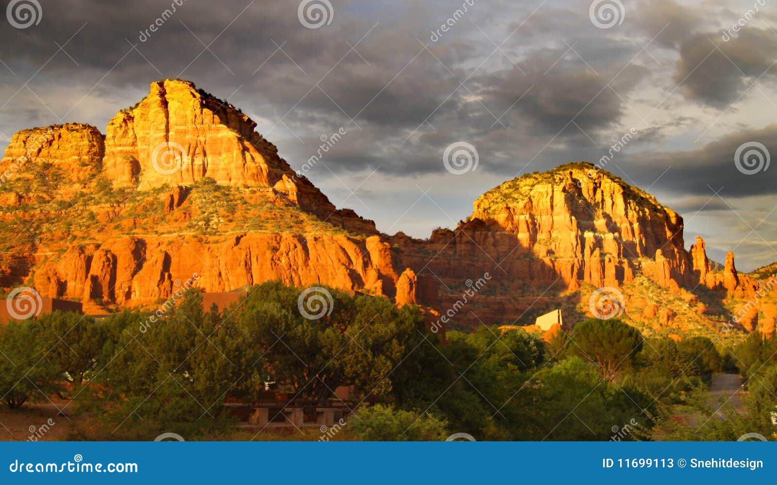 Red rock mountains stock image. Image of wall, national - 11699113