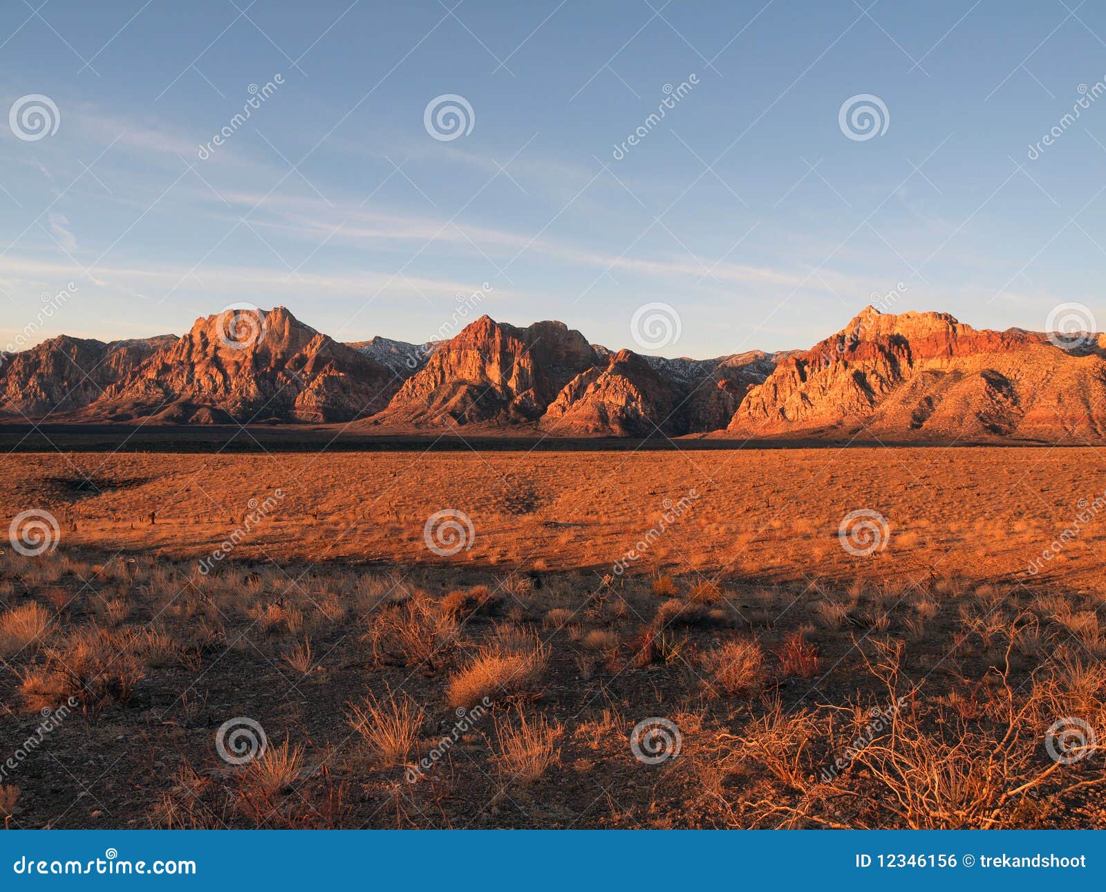 Red Rock Nevada stock photo. Image of sunrise, morning - 12346156