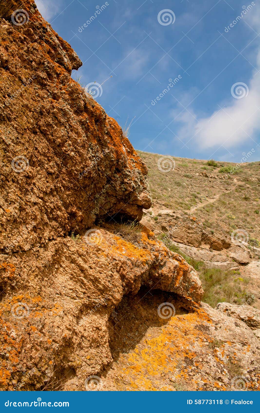 Red rock stock photo. Image of grey, single, sunlight - 58773118
