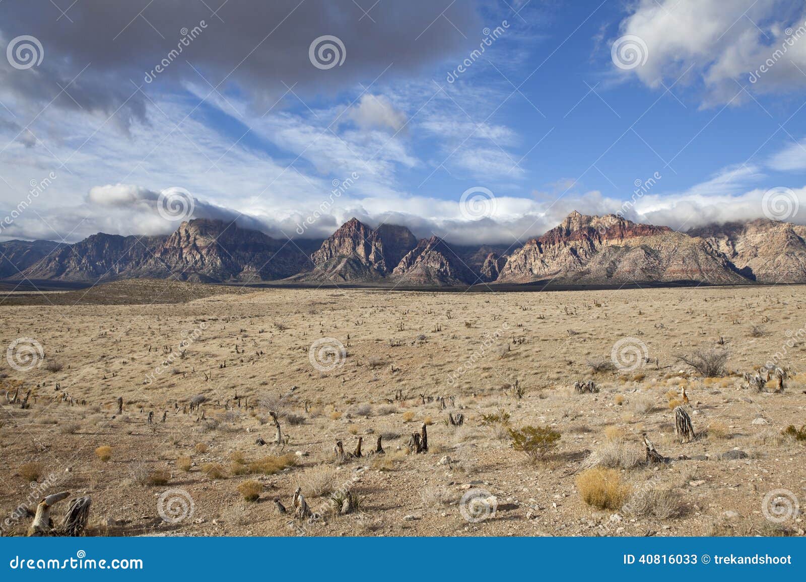 Red Rock Spring Storms stock image. Image of mojave, nevada - 40816033