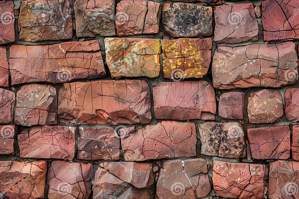 Red Rock Stone Surface Texture Background Illustration. Generative AI ...