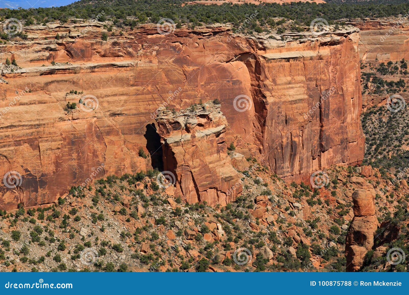 Red Rock of Utah stock photo. Image of dotted, colorful - 100875788