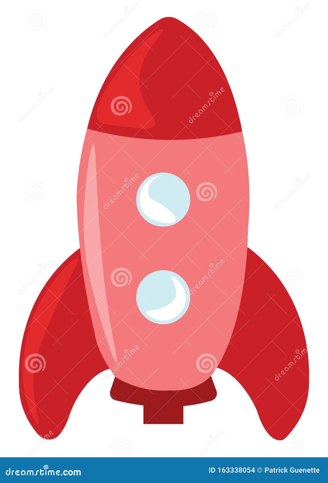 Red Rocket, Illustration, Vector Stock Illustration - Illustration of ...