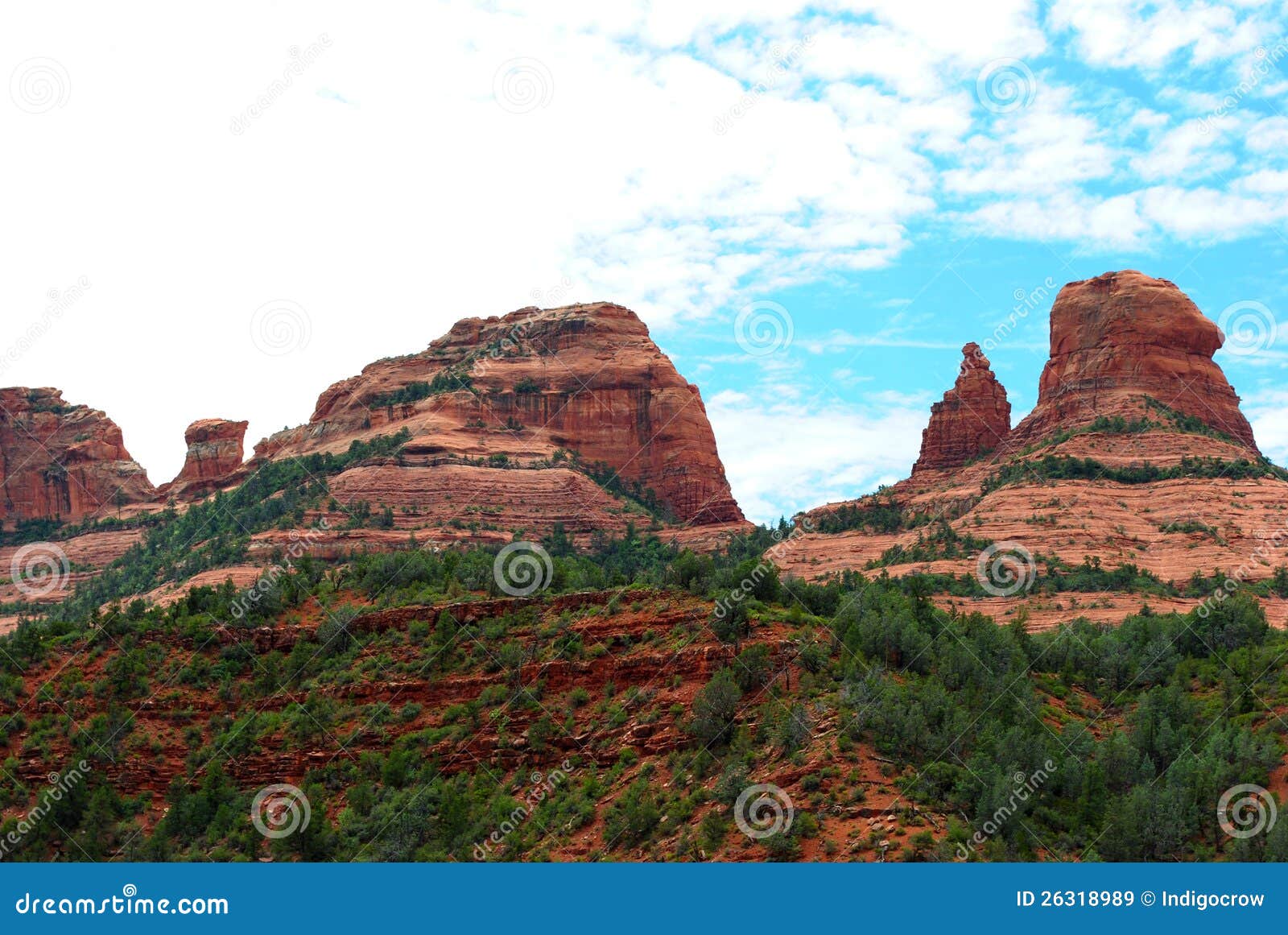 Red Rocks stock image. Image of trees, magical, pretty - 26318989