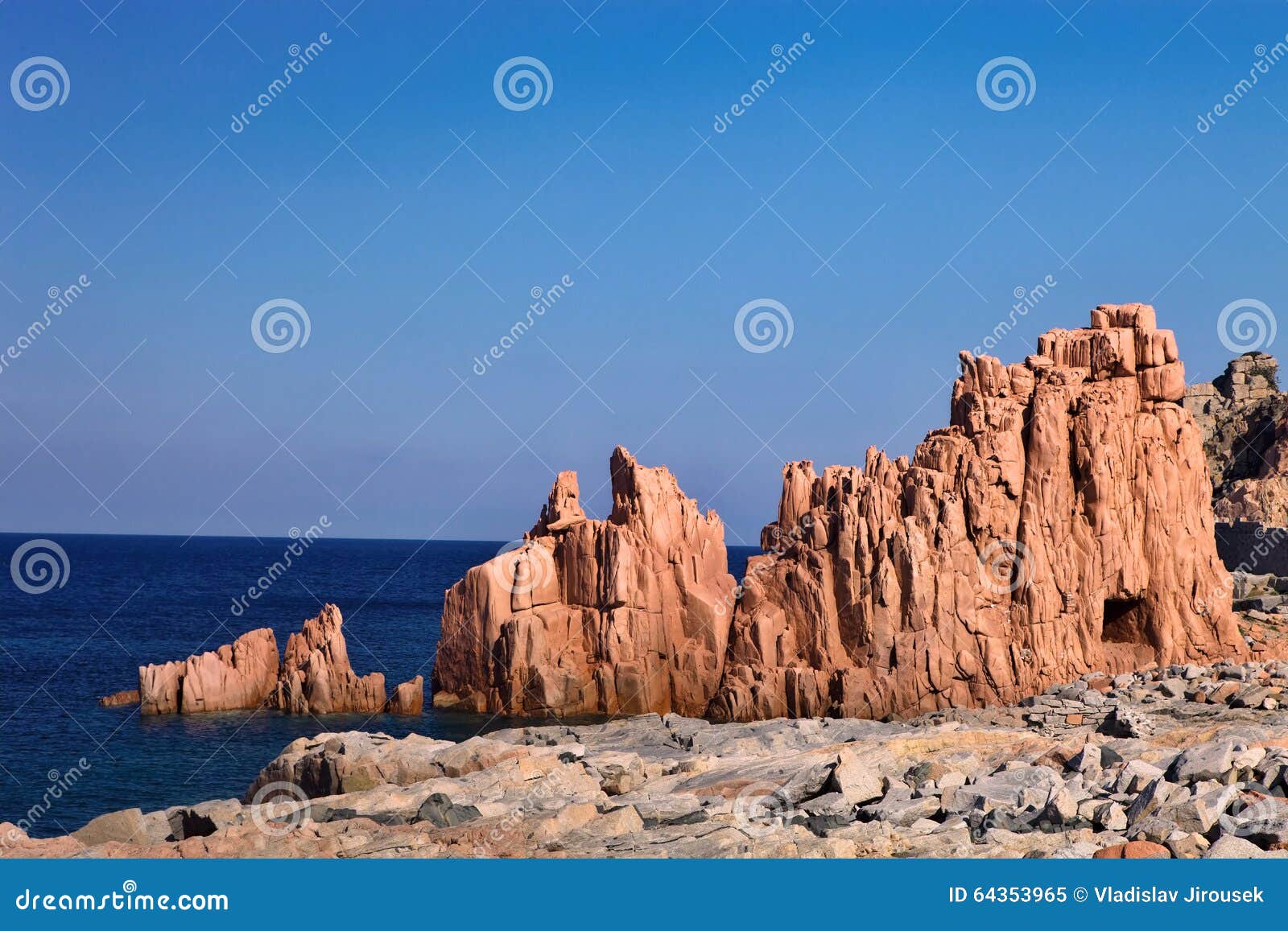 Red Rocks Arbatax, Sardinia, Italy Stock Image - Image of fragment ...