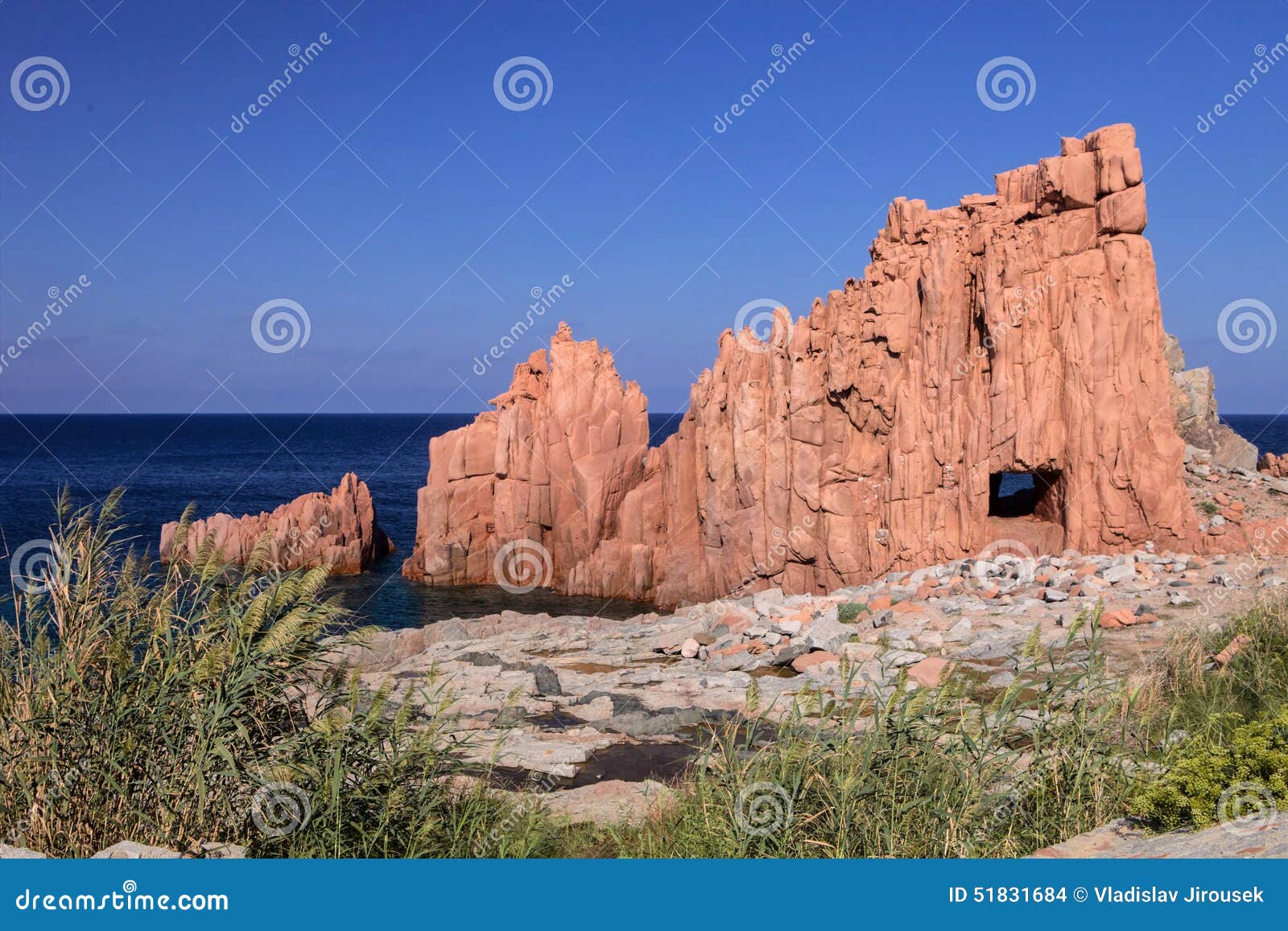 Red Rocks Arbatax, Sicily, Italy Stock Photo - Image of italy, beauty ...