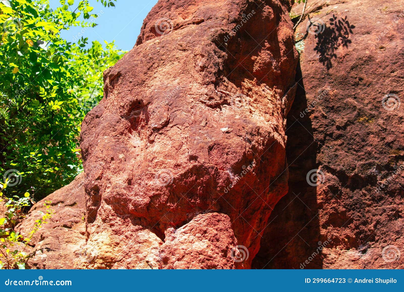 Red Rocks As an Abstract Background. Texture Stock Image - Image of ...