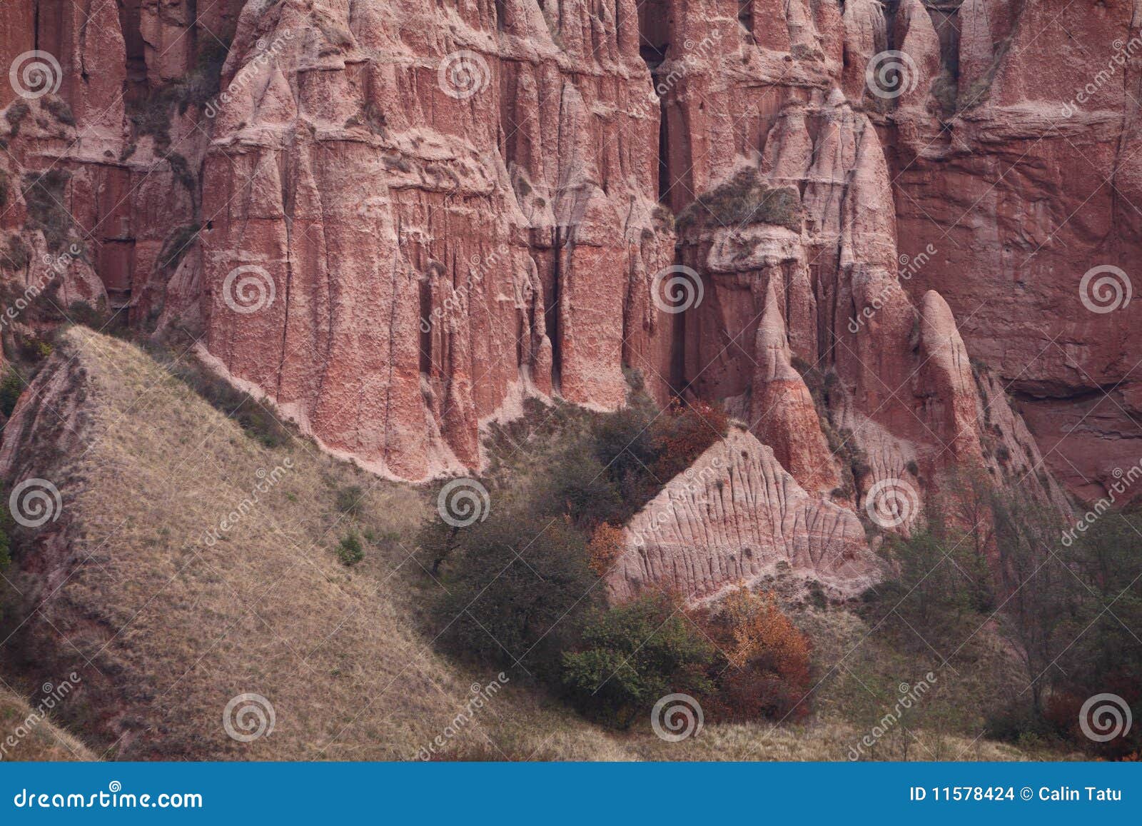 Red Rocks in Canyon in the Fall Stock Photo - Image of sunrise, sand ...