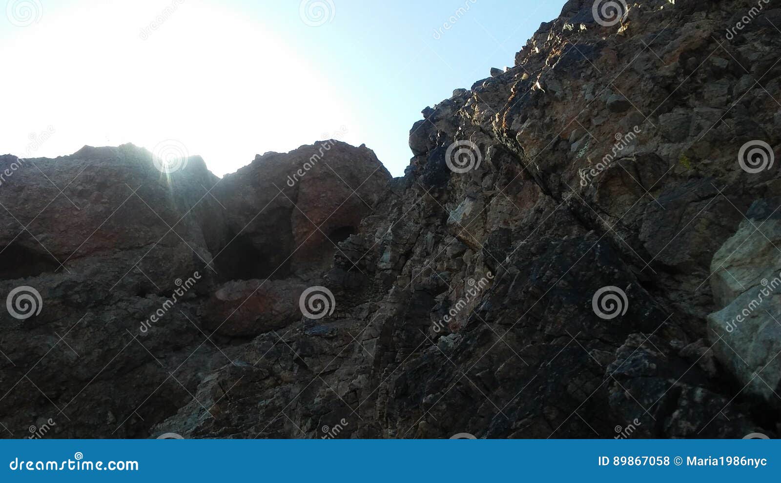 Red Rocks in Desert in Phoenix, Arizona in Spring. Stock Photo - Image ...