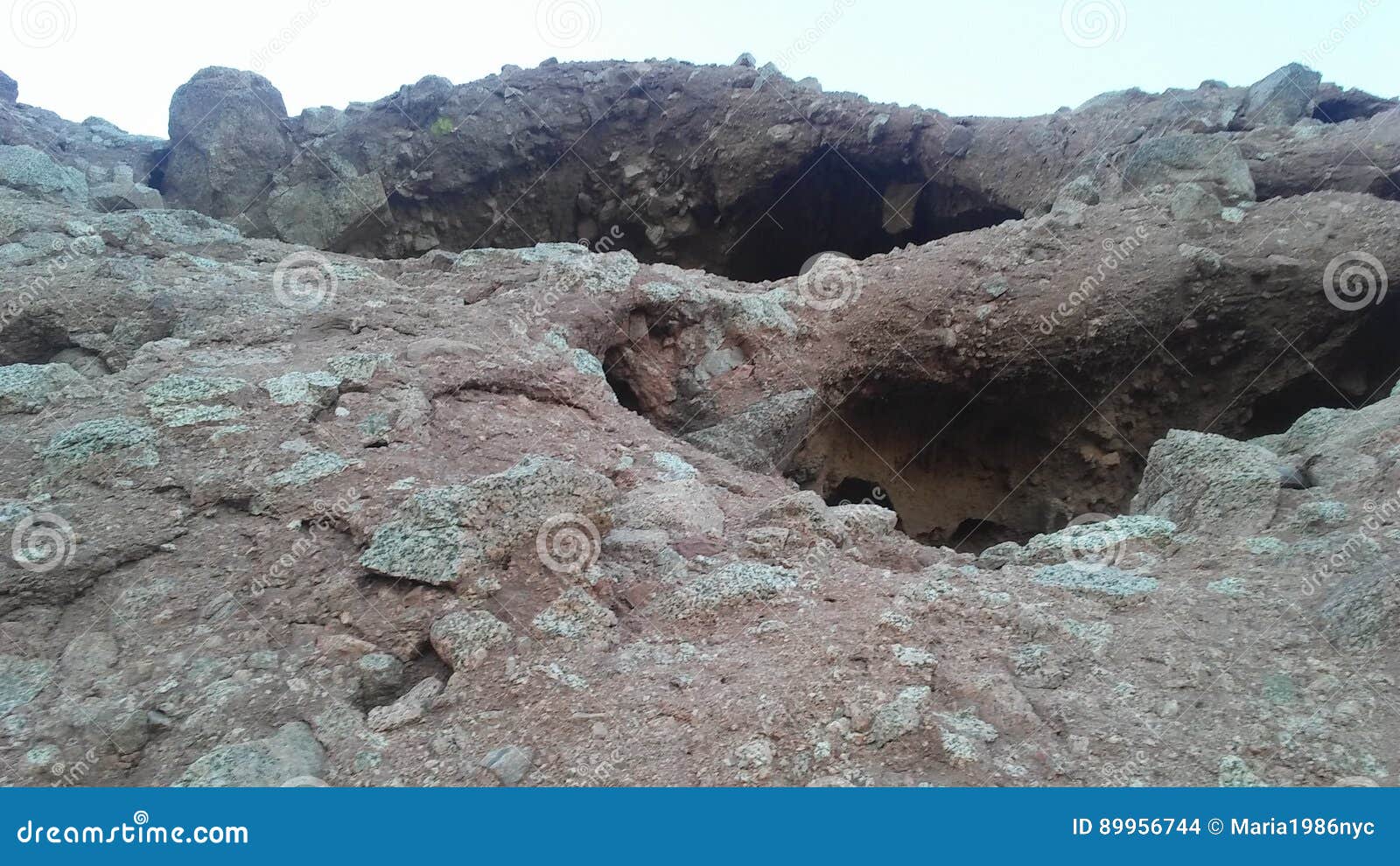 Red Rocks in Desert in Phoenix, Arizona in Spring. Stock Photo - Image ...