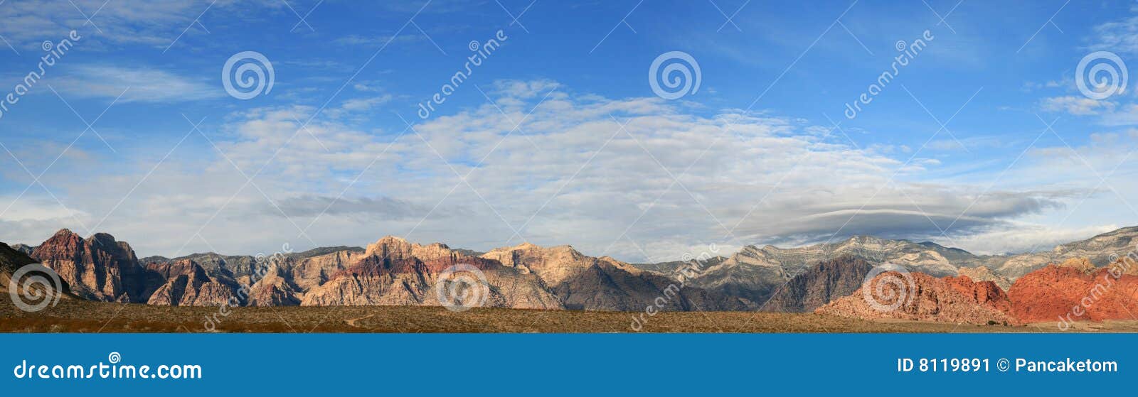 Red rocks panorama stock image. Image of rocks, conservation - 8119891