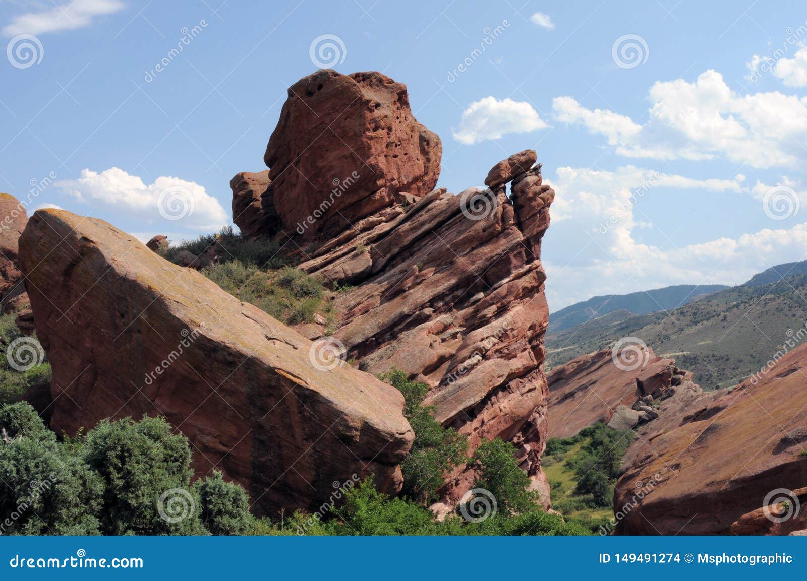 Red Rocks Park in Colorado stock photo. Image of wilderness - 149491274