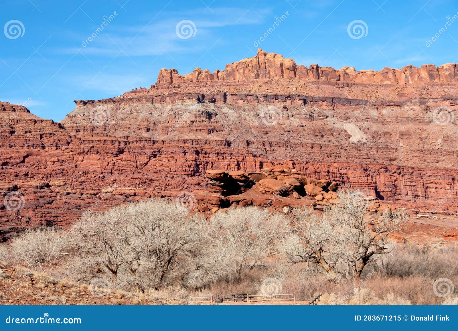 Red Rocks in the Southwest stock image. Image of blue - 283671215