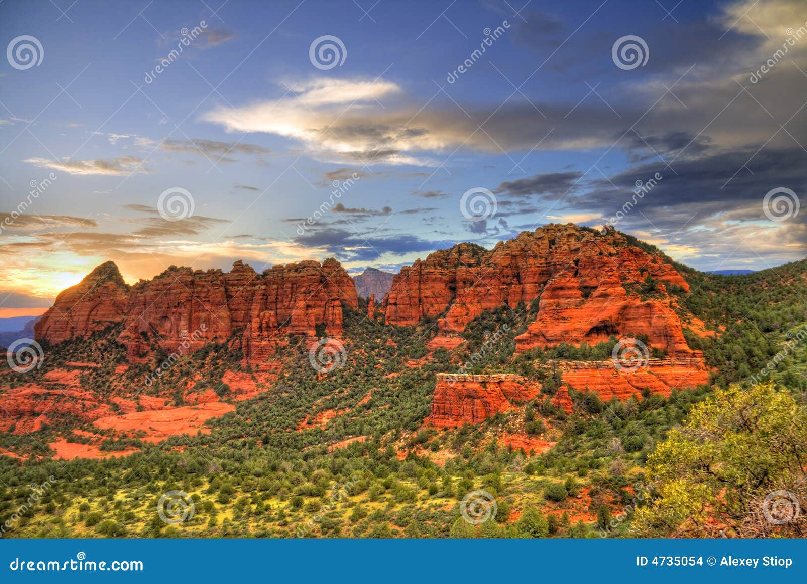 Red Rocks sunset stock photo. Image of exposures, scenic - 4735054