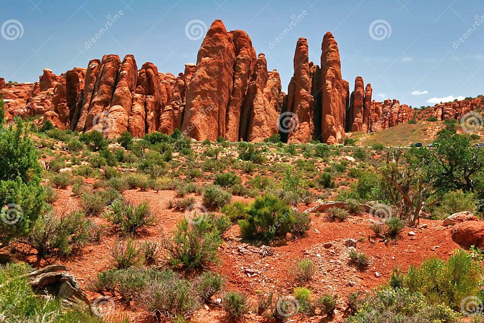 Red rocks of Utah stock photo. Image of blue, background - 12057946