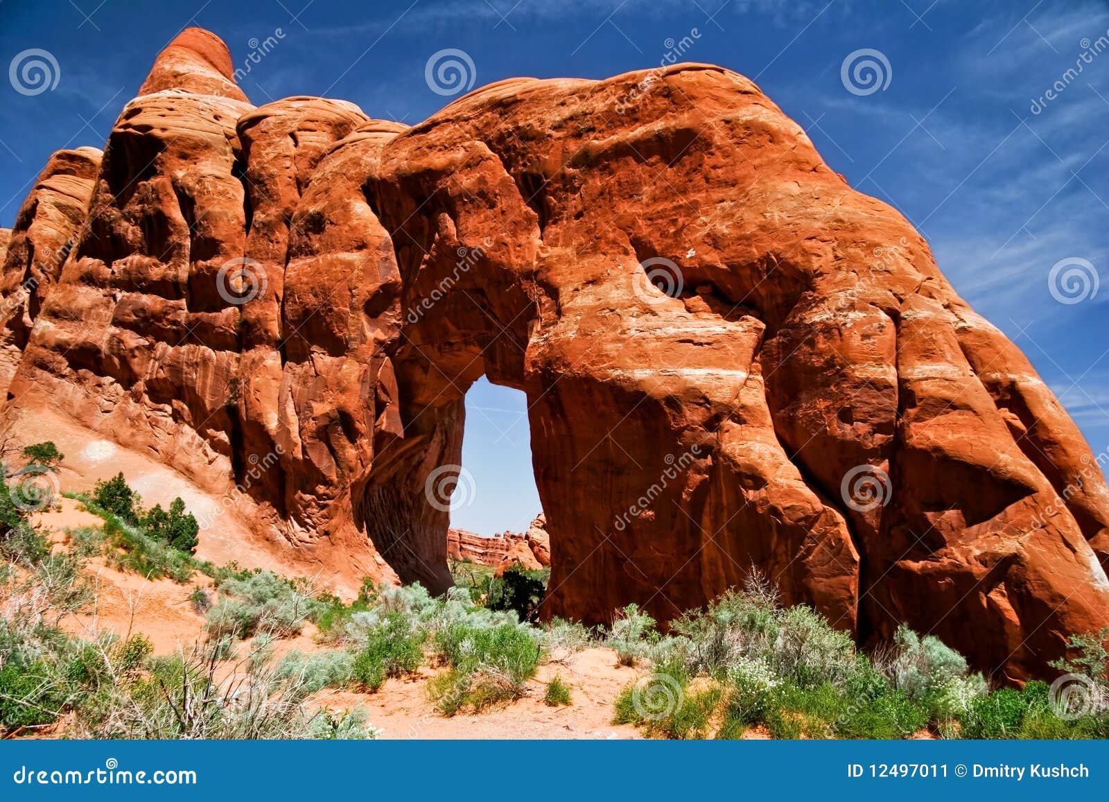 Red rocks of Utah stock image. Image of green, landscape - 12497011