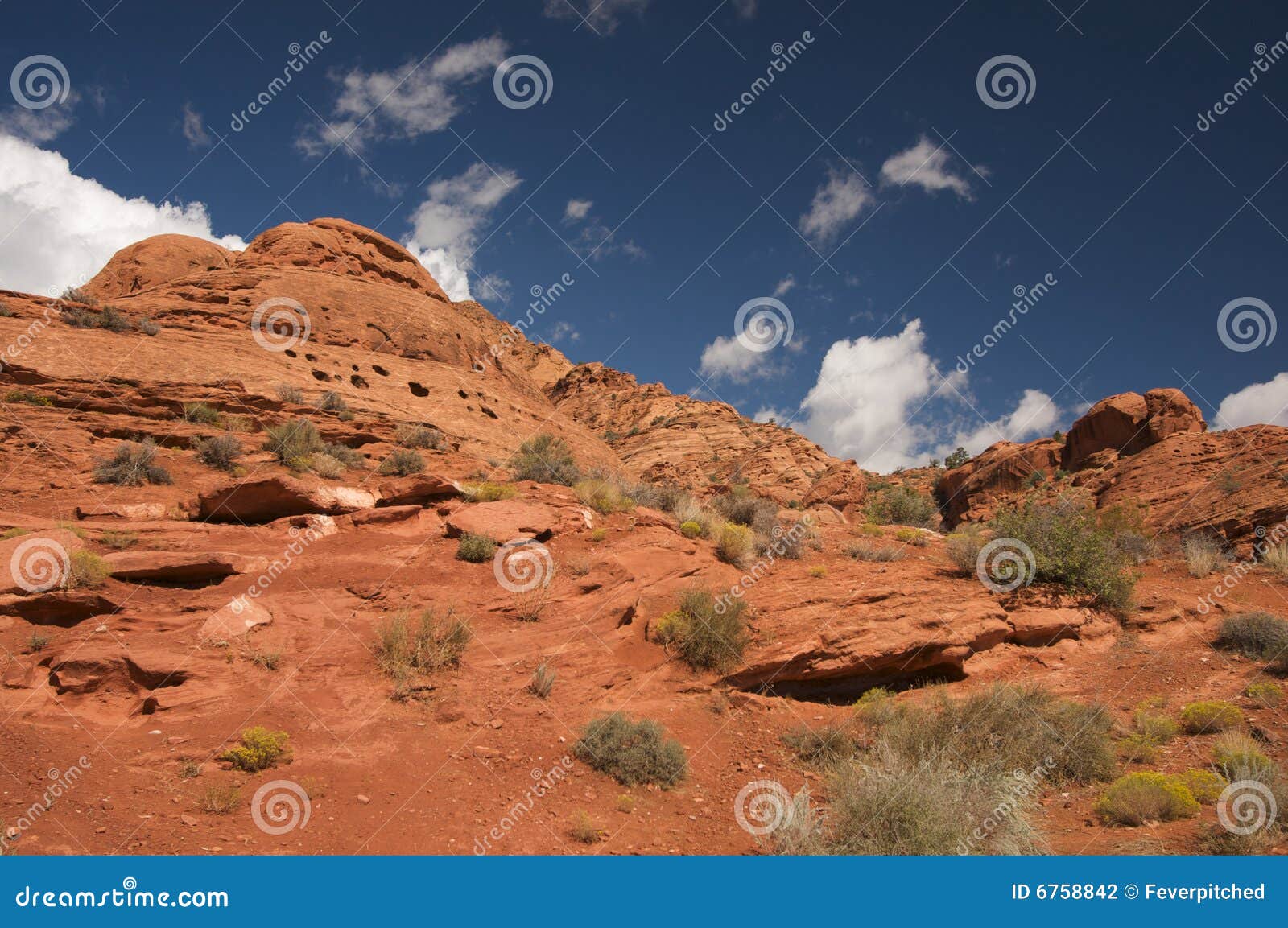 Red Rocks of Utah stock photo. Image of clouds, orange - 6758842