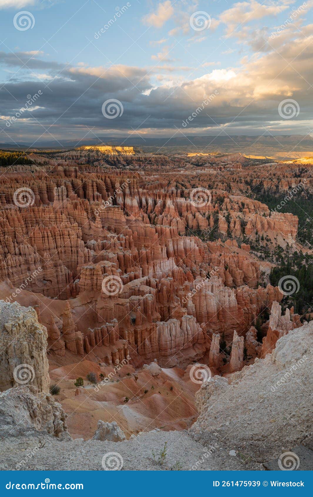 Red Rocky Canyon with Golden Sunset Background Stock Image - Image of ...