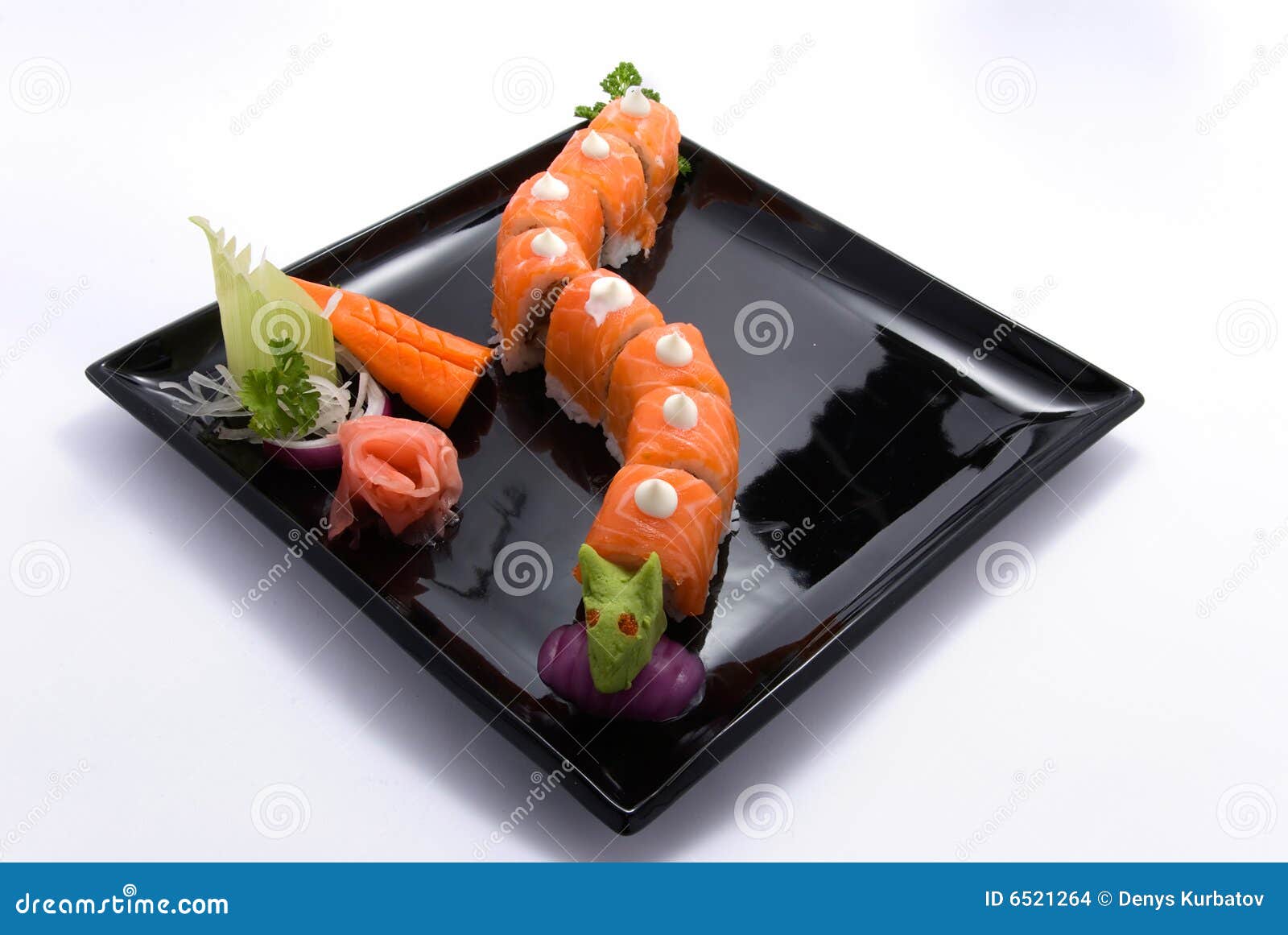 Red roll 2 stock photo. Image of ginger, culture, appetizer - 6521264