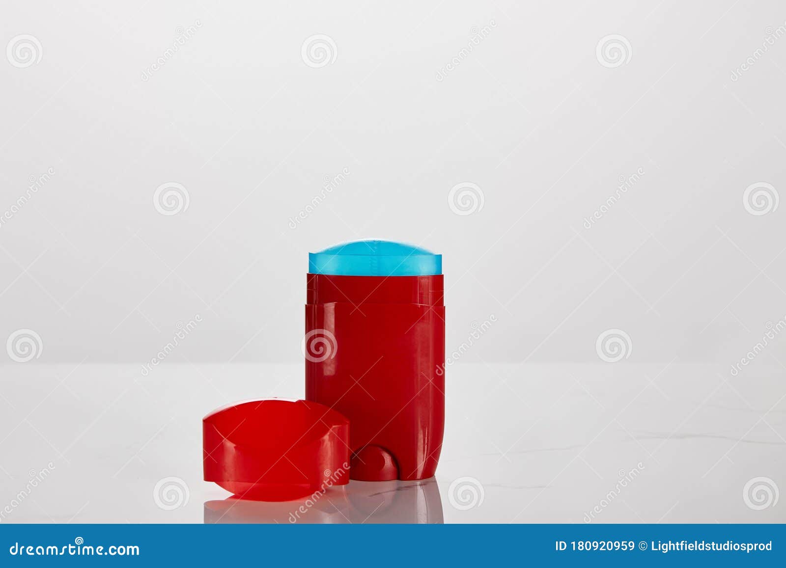 Red Roll on Bottle of Deodorant Stock Image - Image of roller, beauty ...