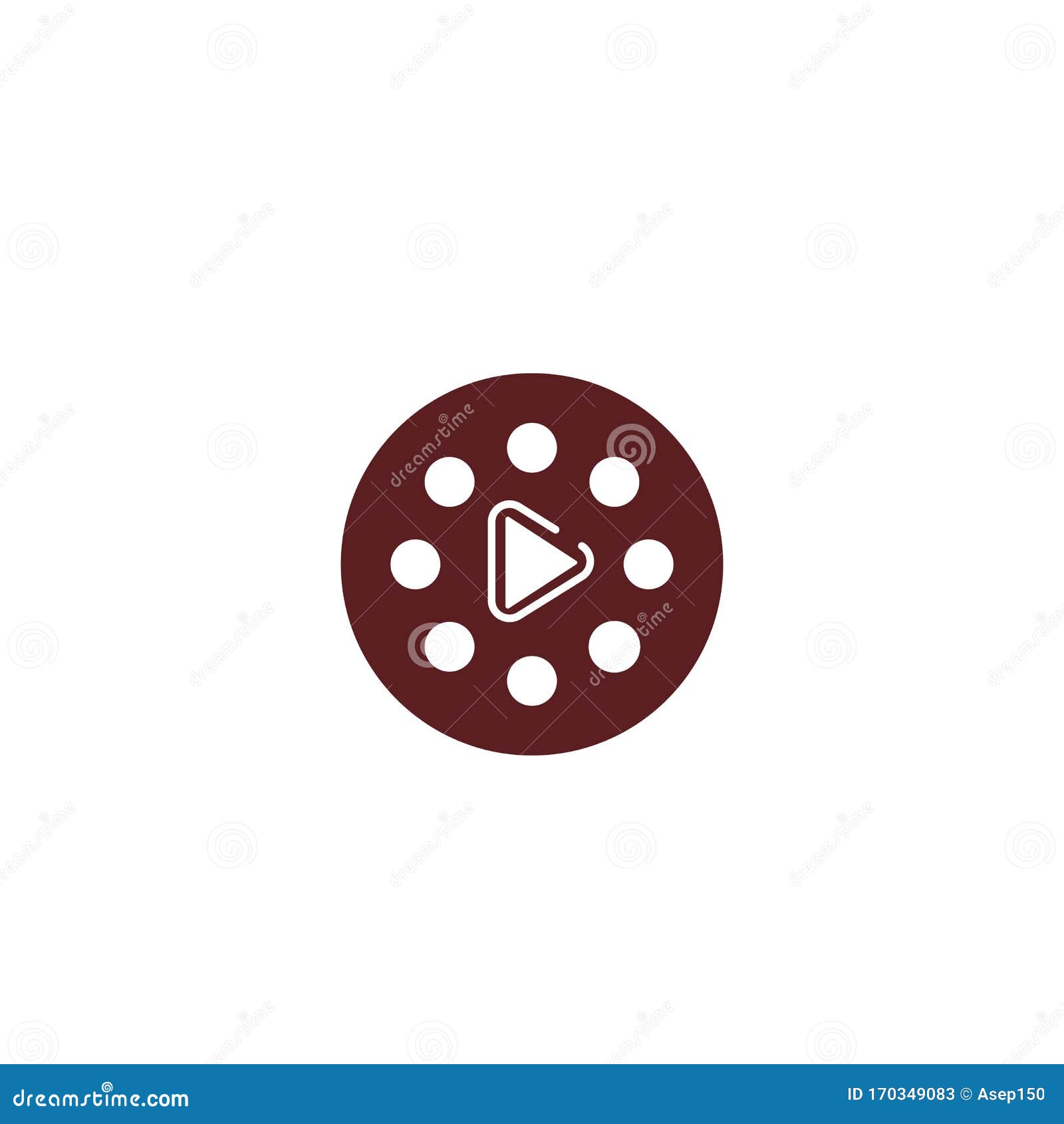 Red Roll Camera Film Studio for Logo and Icon Stock Illustration ...